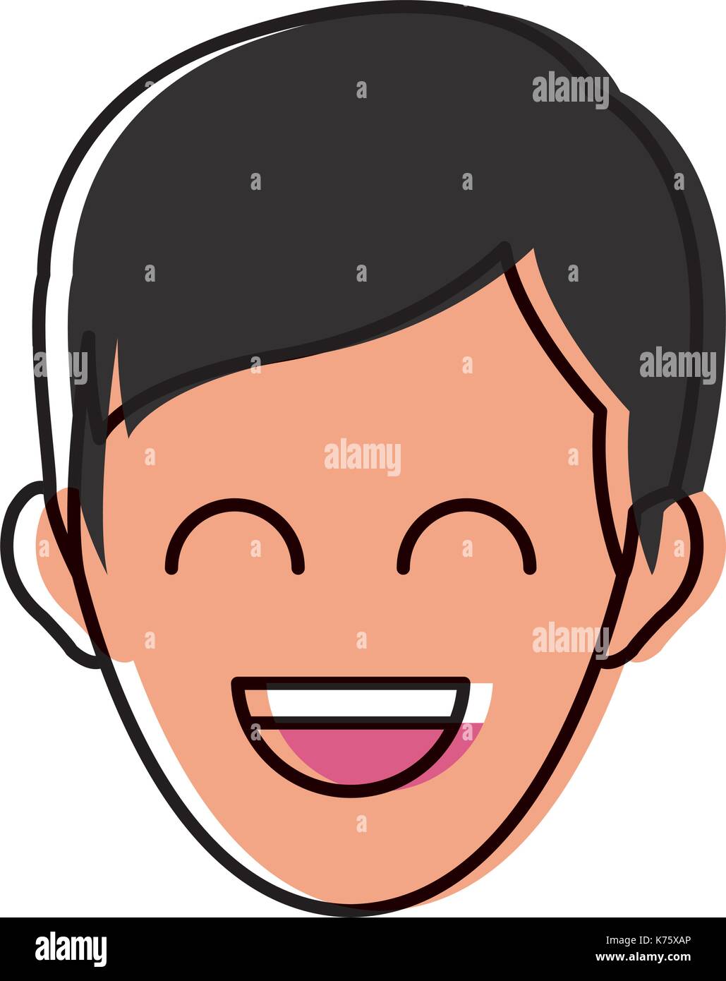 Man smiling cartoon Stock Vector Image & Art - Alamy