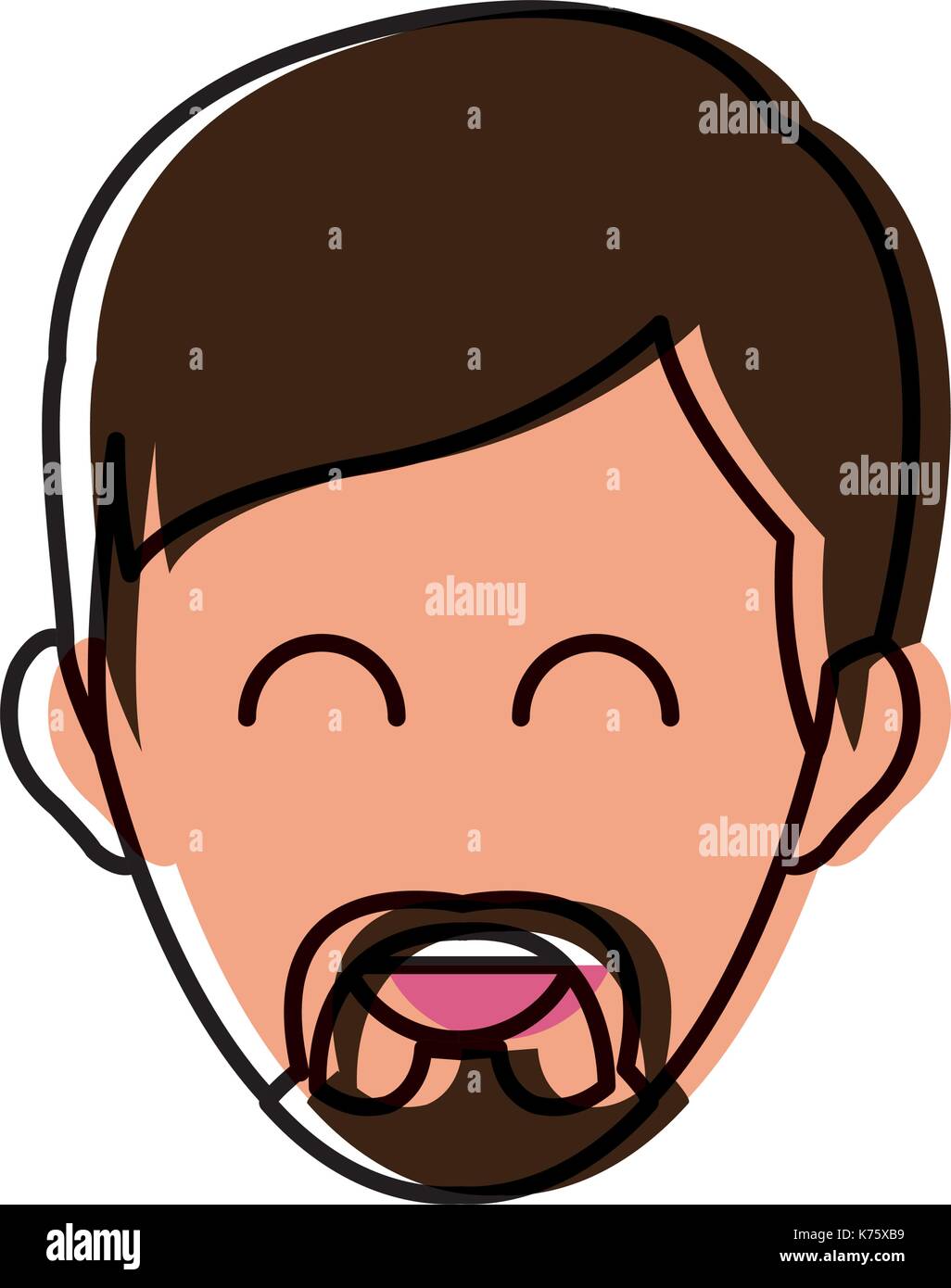 Man smiling cartoon Stock Vector Image & Art - Alamy