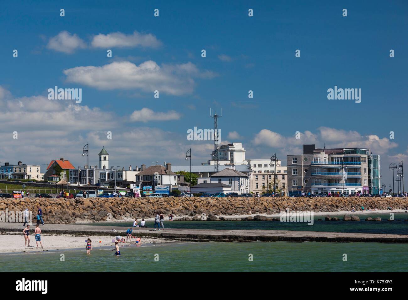 Ireland, County Galway, Galway-Salthill, beach front Stock Photo - Alamy