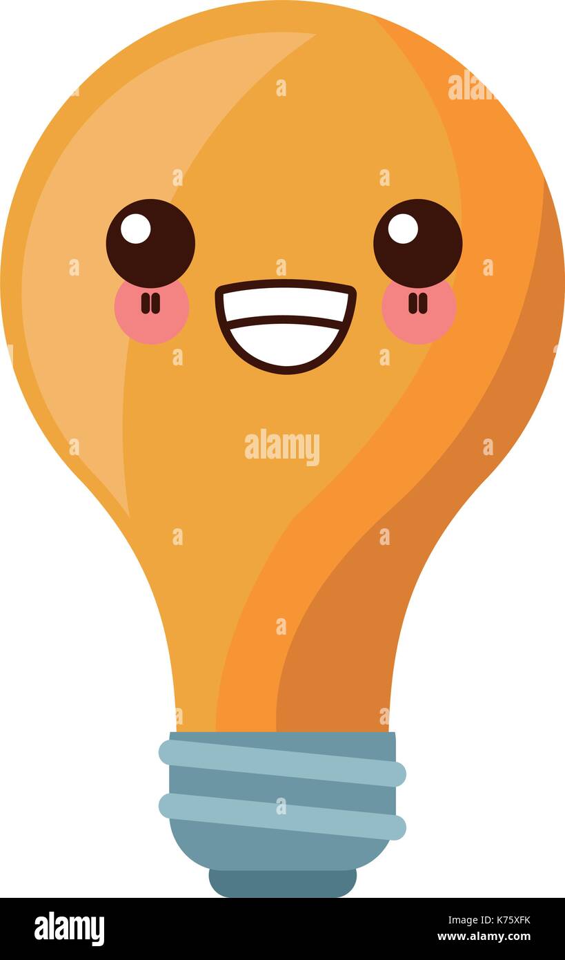 Bulb light energy kawaii cartoon Stock Vector Image & Art - Alamy