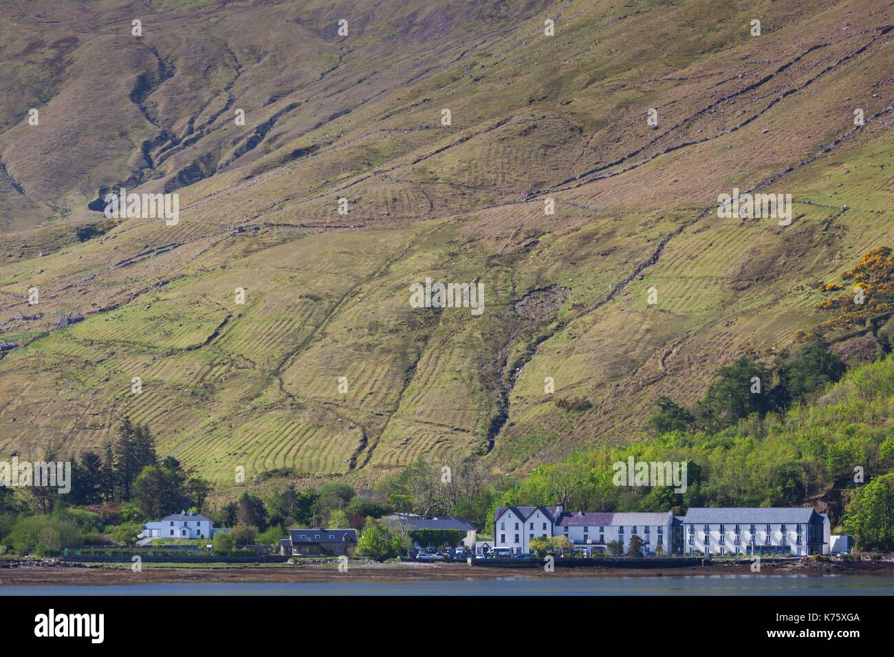 Ireland, County Galway, Leenane, view of Killary Harbor Stock Photo - Alamy