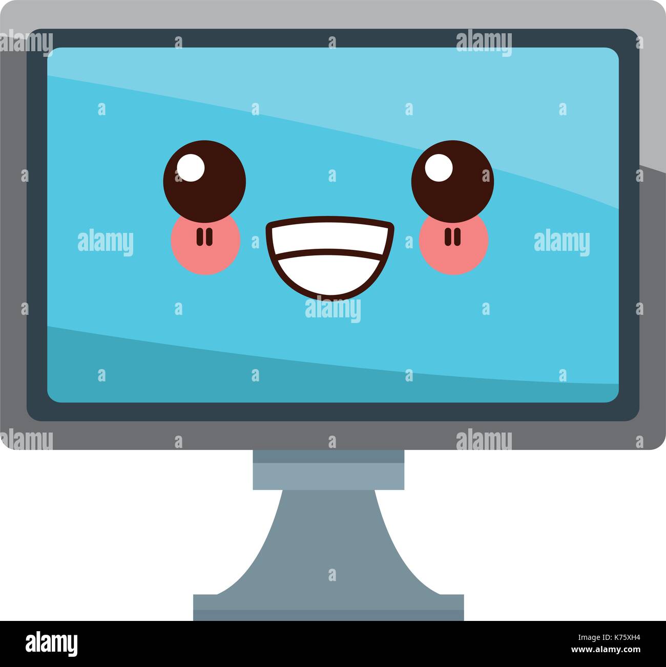 pc monitor hardware kawaii cartoon Stock Vector Image & Art - Alamy
