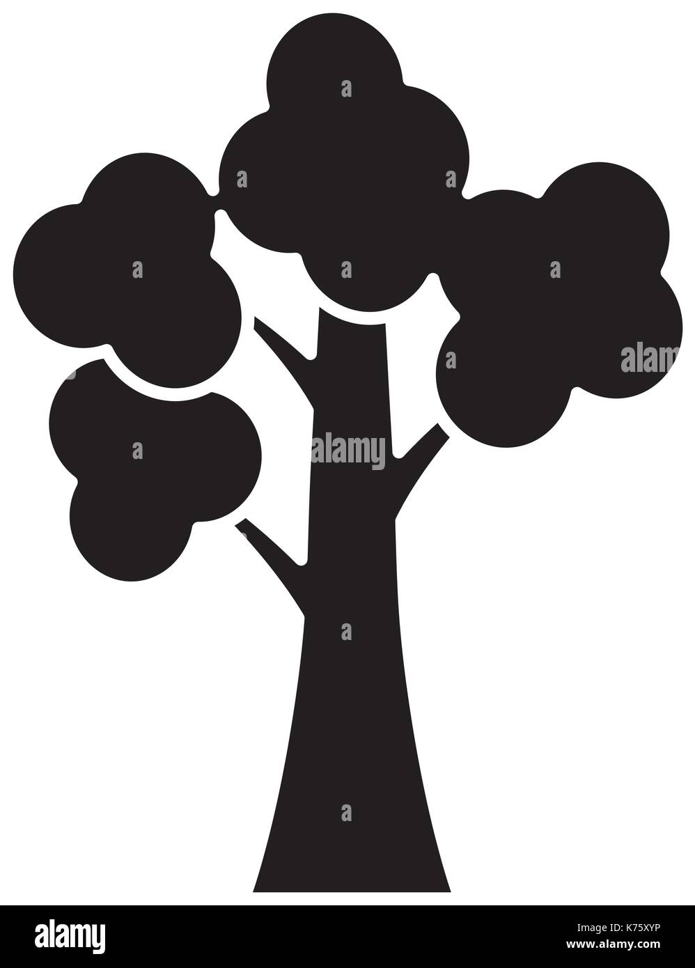 Tree eco symbol Stock Vector Image & Art - Alamy