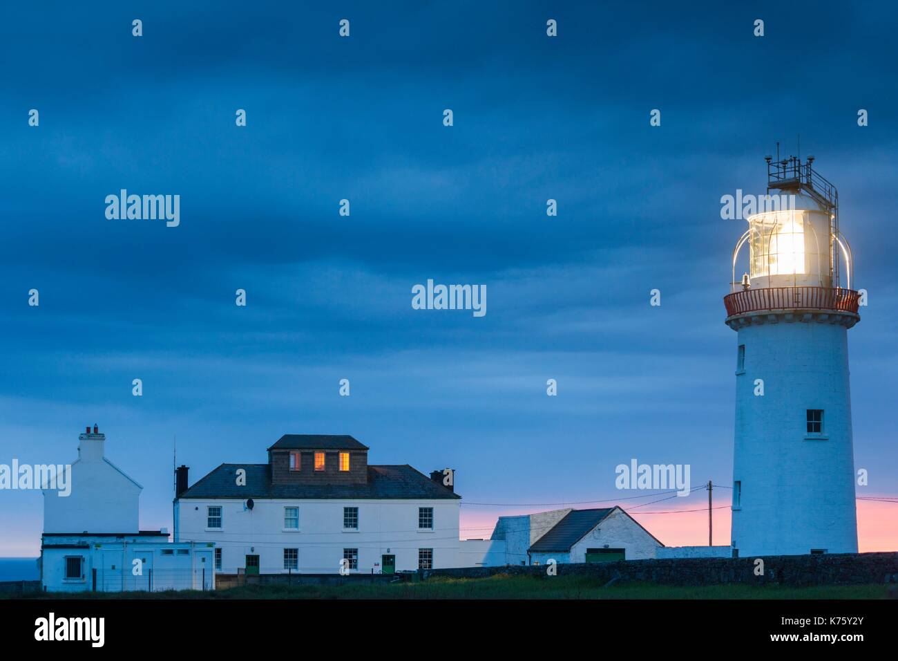 Ireland, County Clare, Loop Head, Kilbaha, Loop Head Lighthouse, dusk Stock Photo - Alamy
