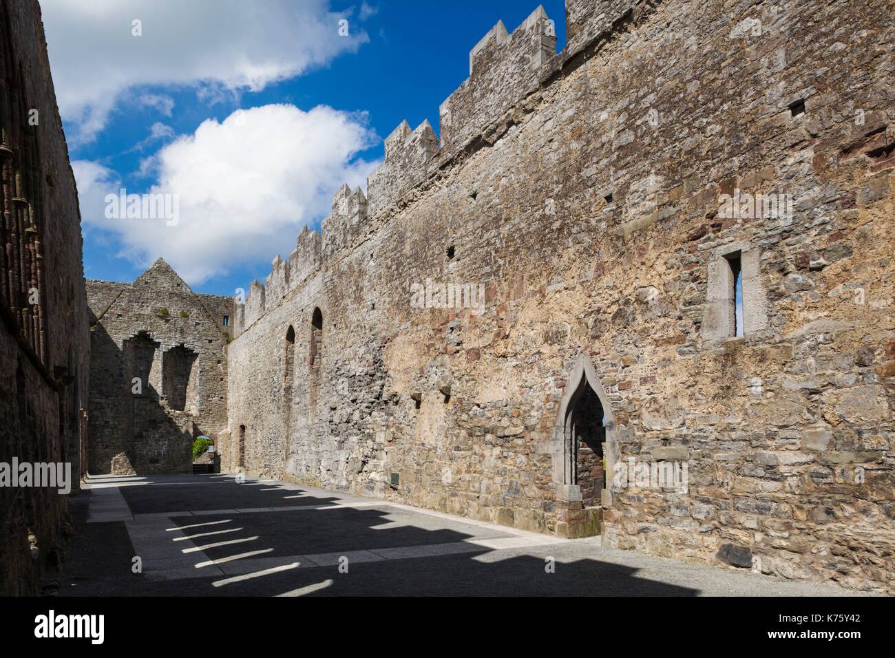 Ireland, County Kerry, Ardfert, Ardfert Cathedral, 13th century Stock ...