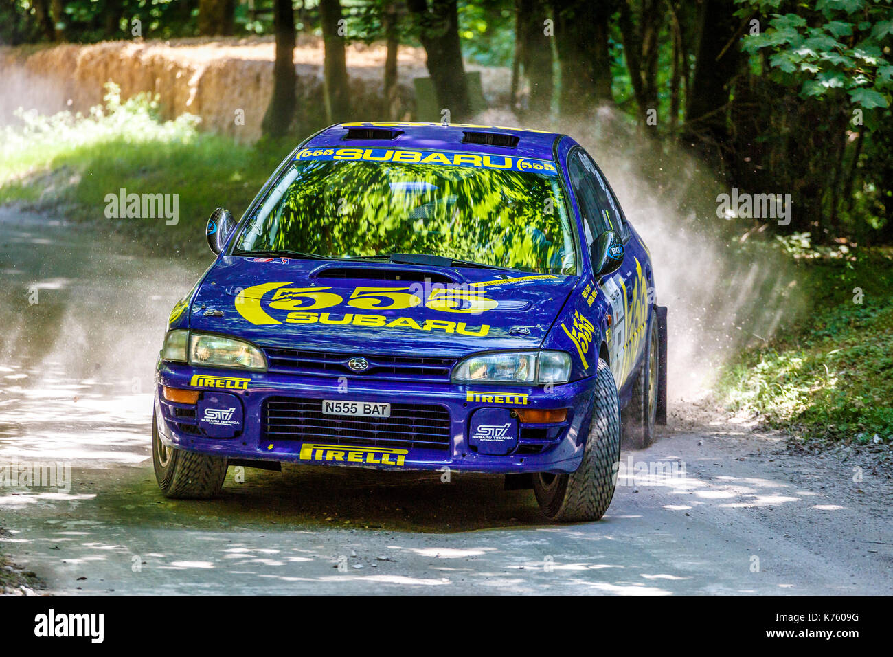 Subaru impreza wrc rally stage goodwood festival of speed hi-res stock ...