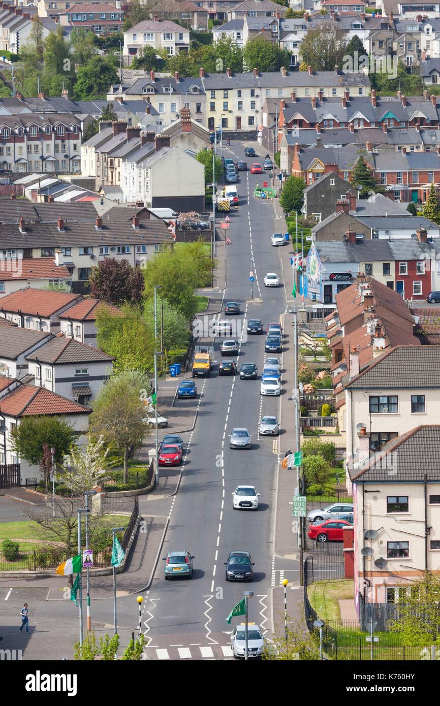 United Kingdom, Northern Ireland, County Londonderry, Derry, elevated ...