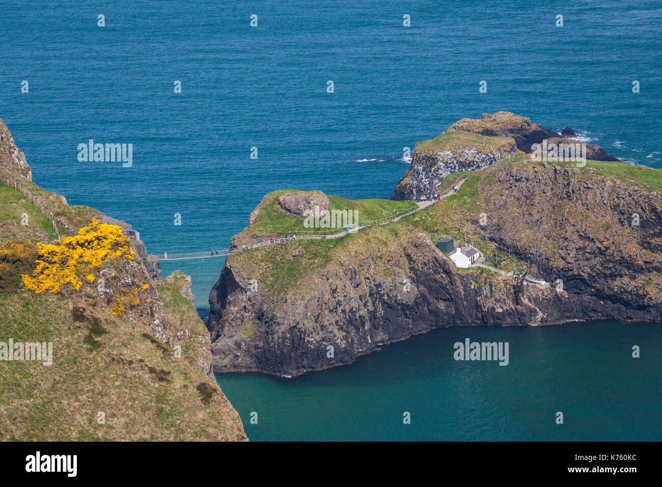 United Kingdom, Northern Ireland, County Antrim, Ballintoy, Carrick-a ...