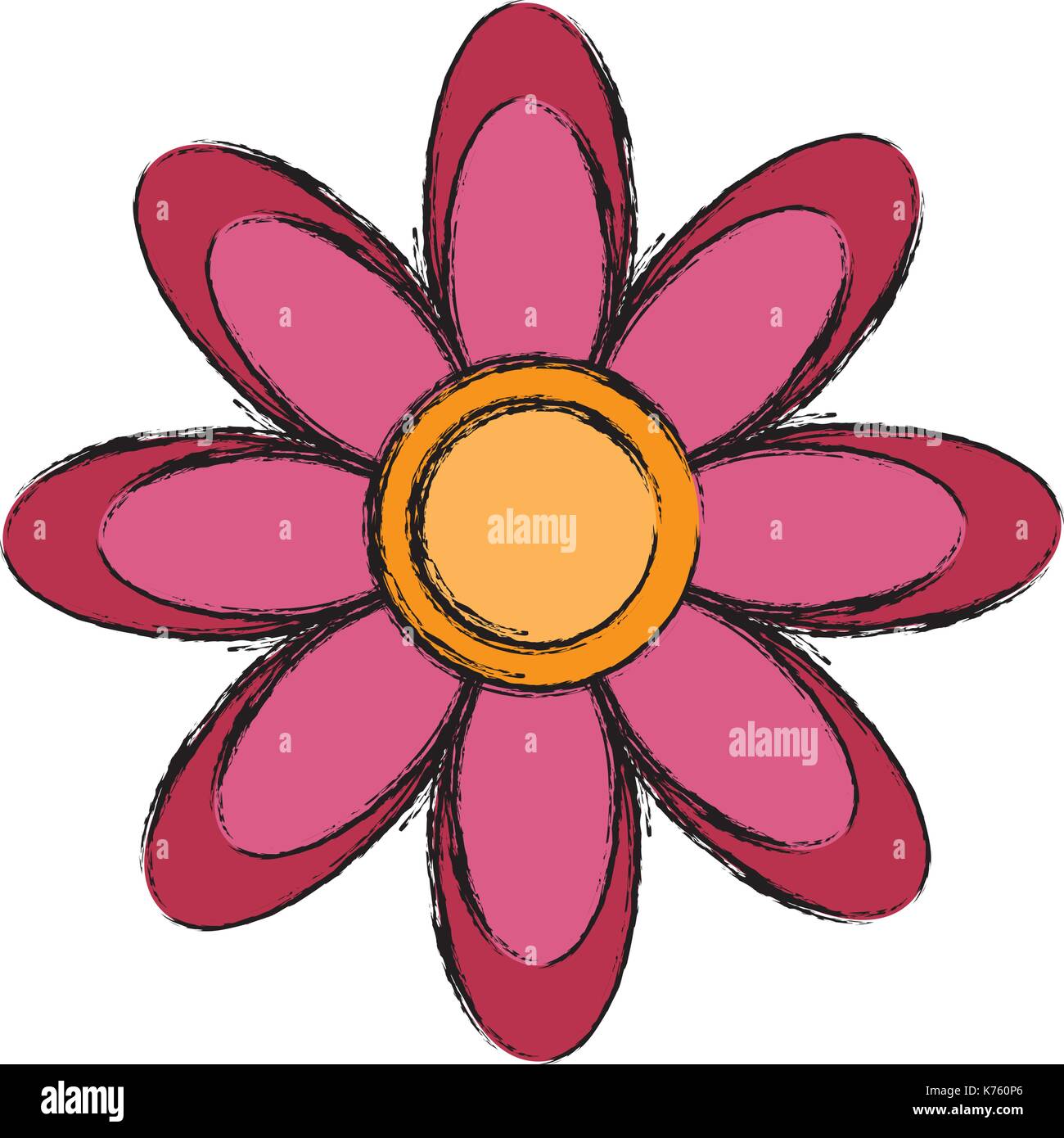 Beautiful flower symbol Stock Vector Image & Art - Alamy