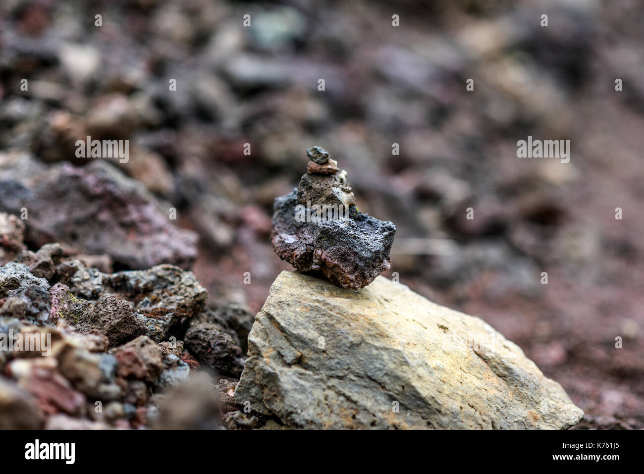 Stones of different sizes and colors, volcanic stones, Iceland Stock ...