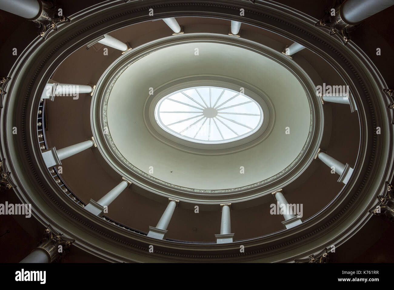 Skylight in ceiling of Culzean Castle Girvan Scotland Stock Photo - Alamy