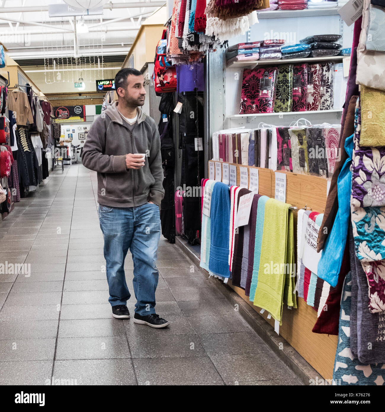 The Oastler market and shopping centre in Bradford, West Yorkshire ...
