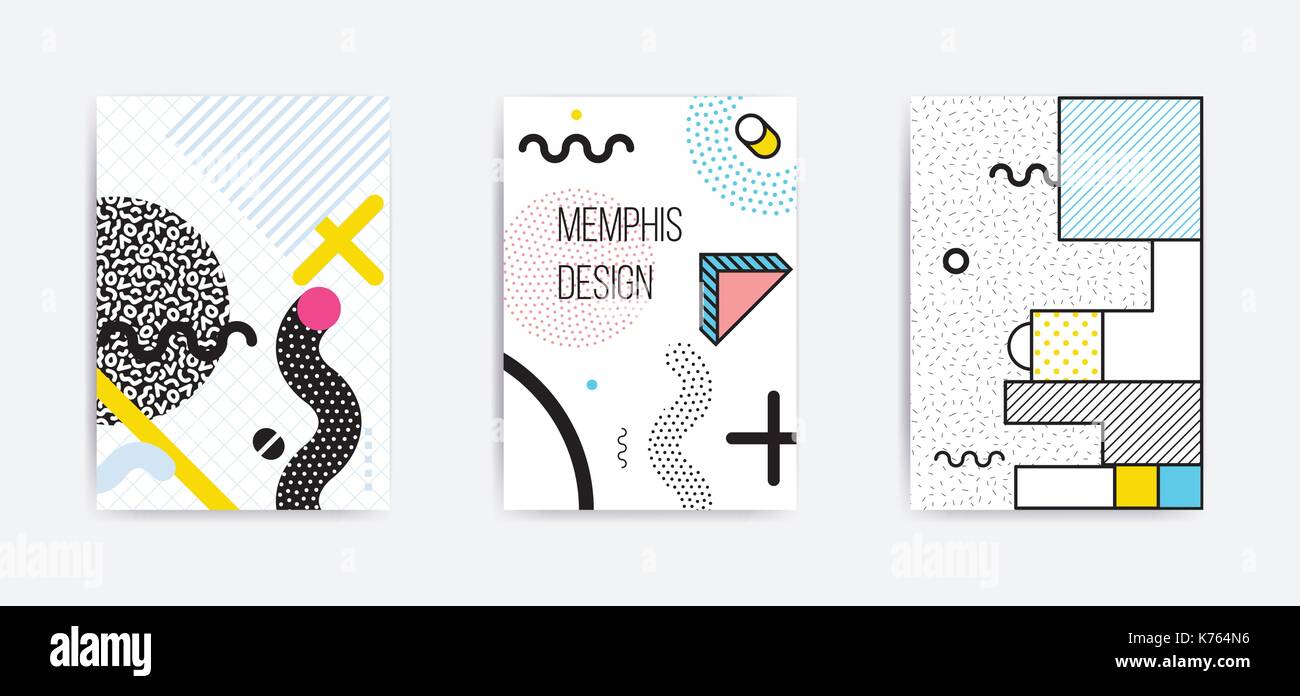 Colorful trend Neo Memphis geometric poster Stock Vector Image & Art ...