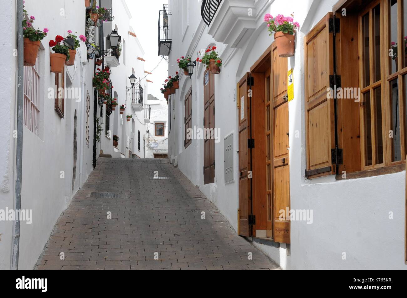 A street in Mojacar Pueblo, Almeria, Spain Stock Photo - Alamy