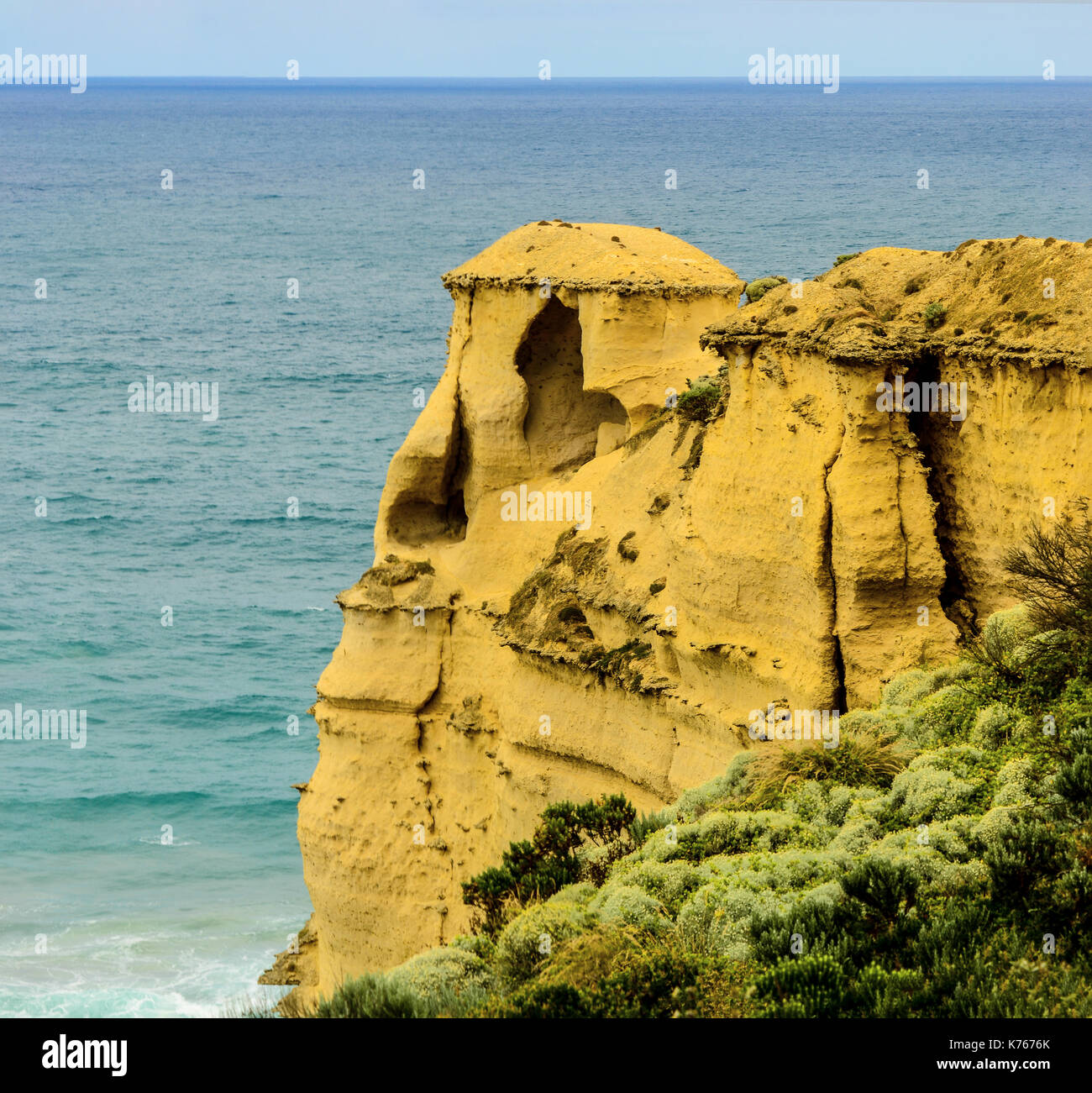 All shades of blue of the Pacific ocean. The Australian coast Stock ...