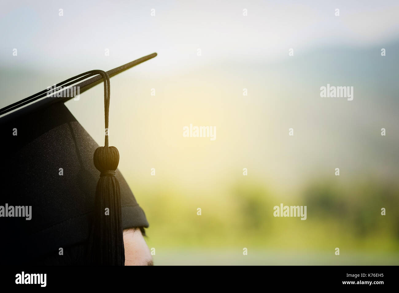 Back of graduate on graduation day Stock Photo - Alamy
