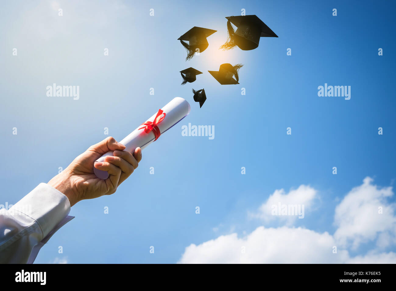 Graduation Hats High Resolution Stock Photography and Images - Alamy