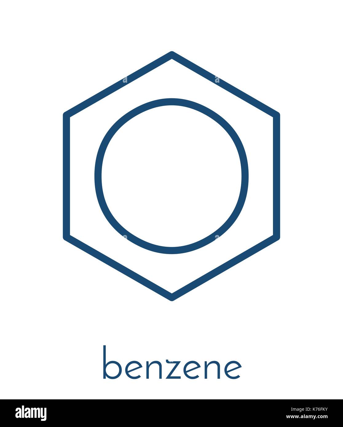 Benzene aromatic hydrocarbon molecule. Important in petrochemistry ...