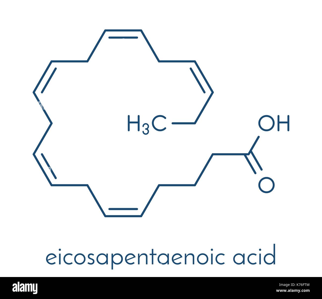 Eicosapentaenoic Acid Structure Eicosapentaenoic Acid, EPA,