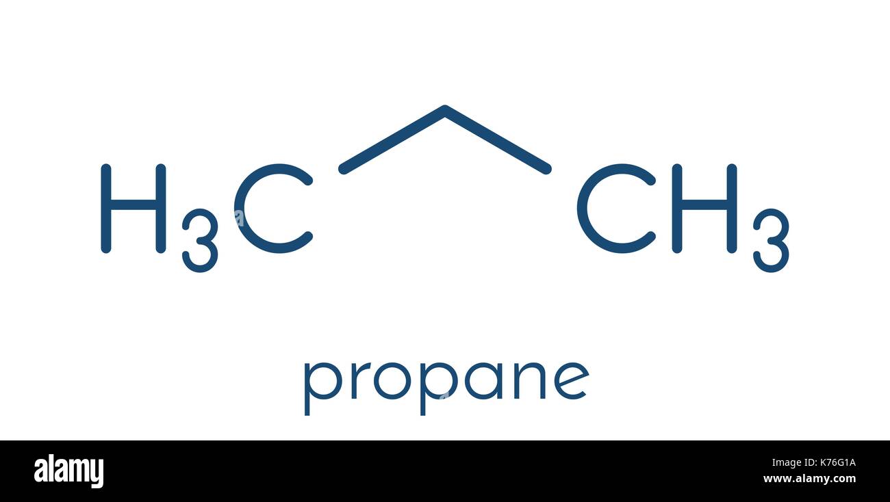 Propane Skeletal Structure