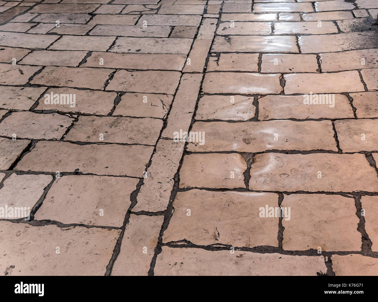 Stone paving texture. Abstract photo of stone city path Stock Photo - Alamy
