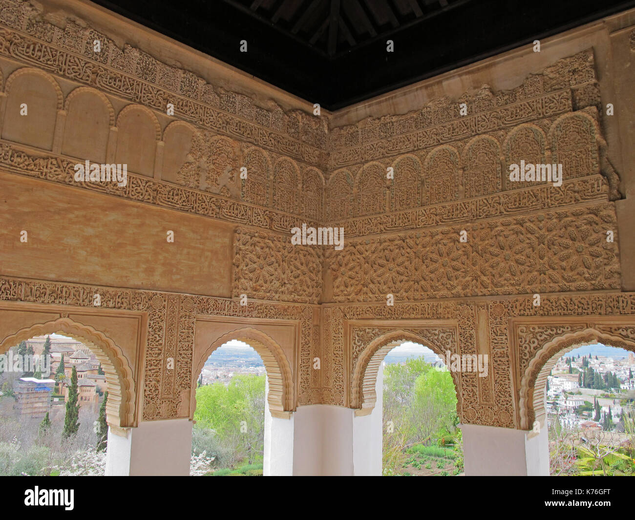The Nasrid palace, Alhambra Palace, Granada, Andalusia, Spain, Europe ...