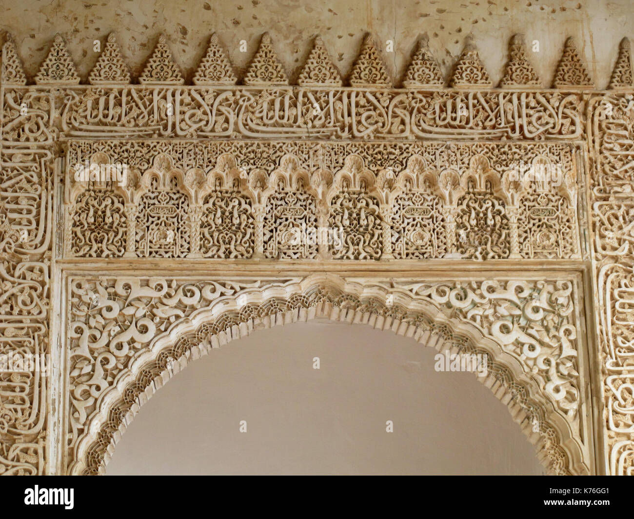 Moorish architecture, Alhambra Palace, Granada, Andalusia, Spain ...