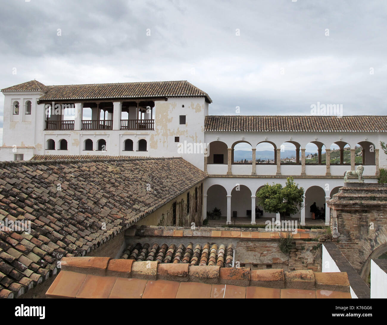 El Generalife, Alhambra Palace, Granada, Andalusia, Spain, Europe Stock ...