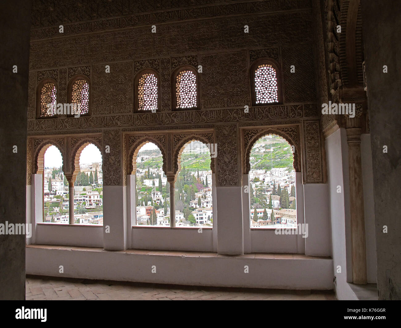 Nasrid palace, Alhambra Palace, Granada, Andalusia, Spain, Europe Stock ...