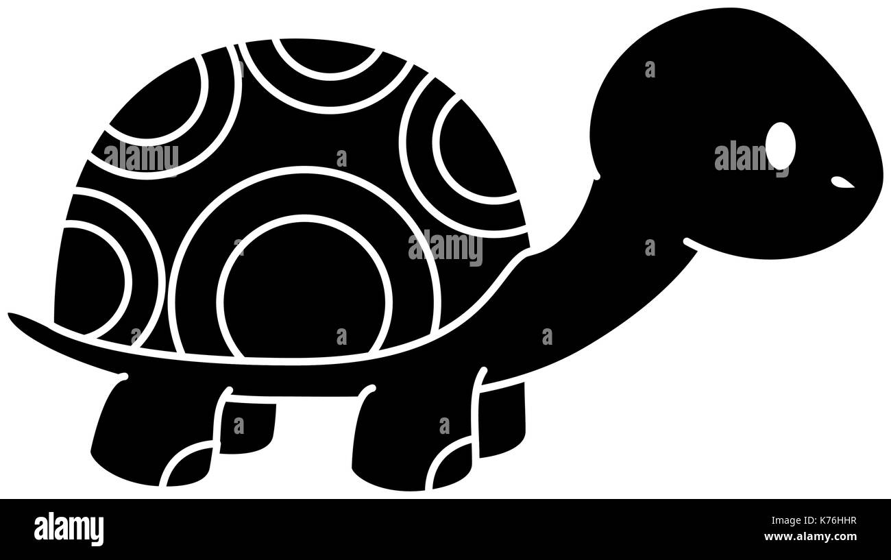cute turtle character icon vector illustration design Stock Vector ...