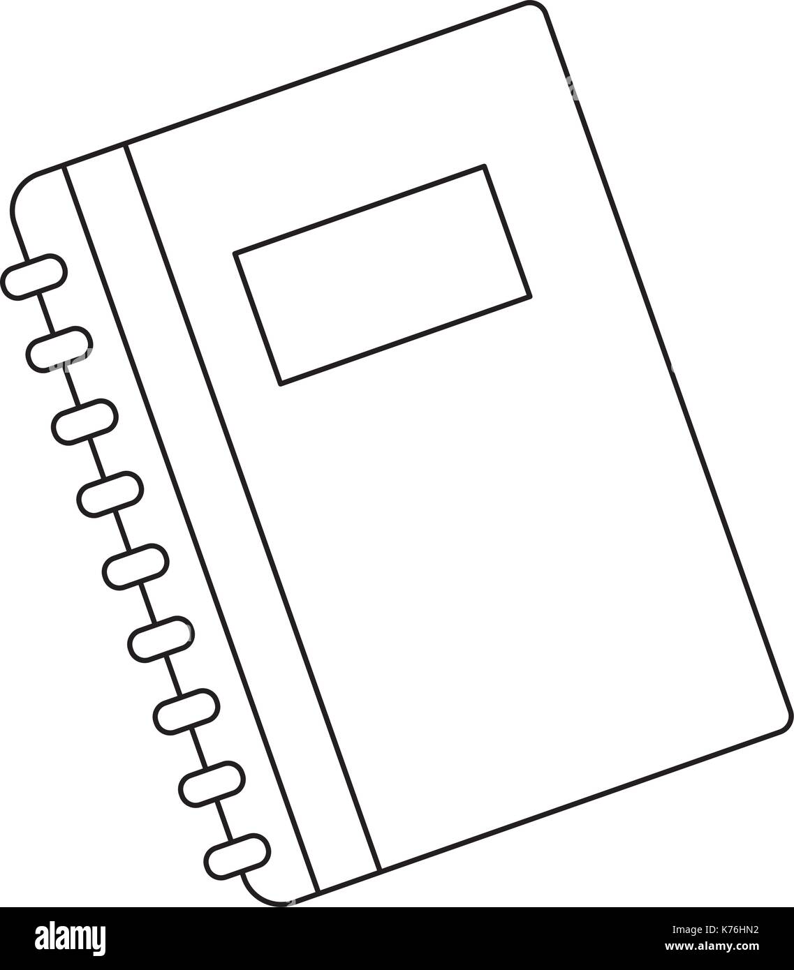 notebook icon over white background vector illustration Stock Vector ...