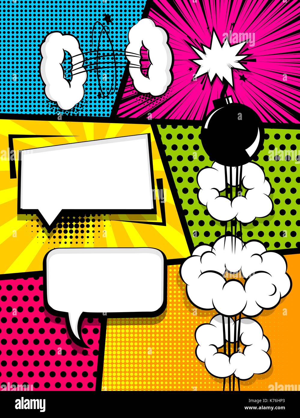 comic book pop art vertical back Stock Vector Image & Art - Alamy