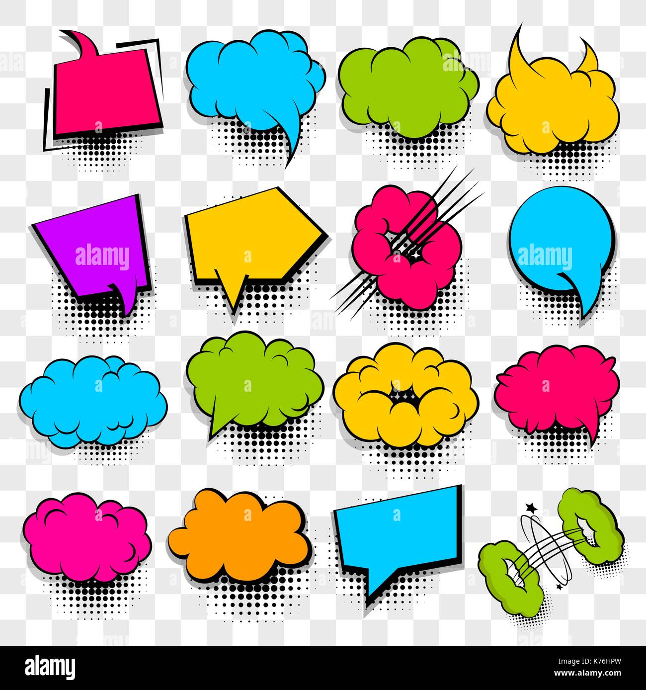 Comic empty text speech bubble 20 Stock Vector Image & Art - Alamy