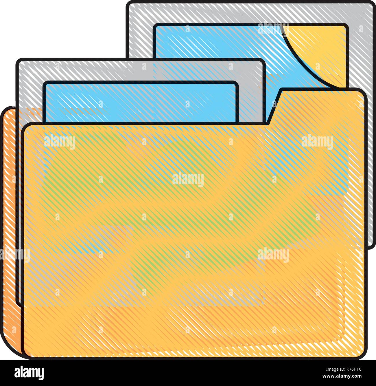 document folder icon over white background vector illustration Stock ...