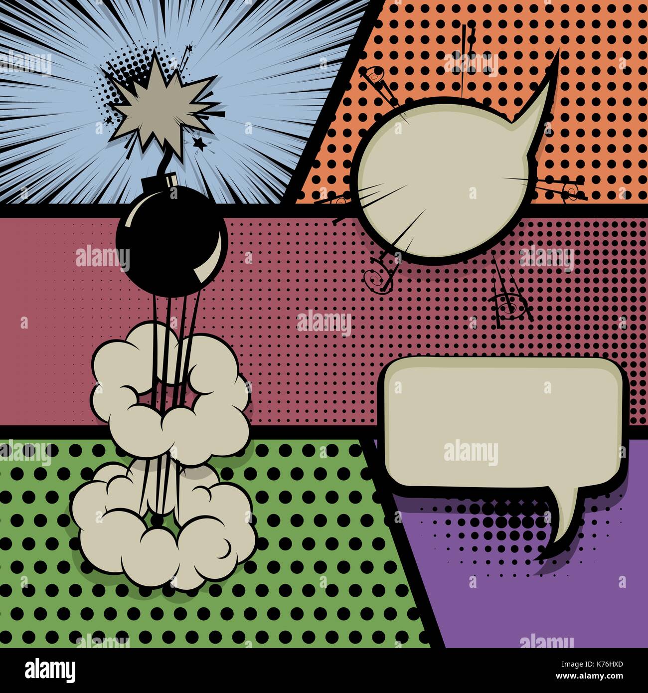 Pop art vintage background comic balloon Stock Vector Image & Art - Alamy