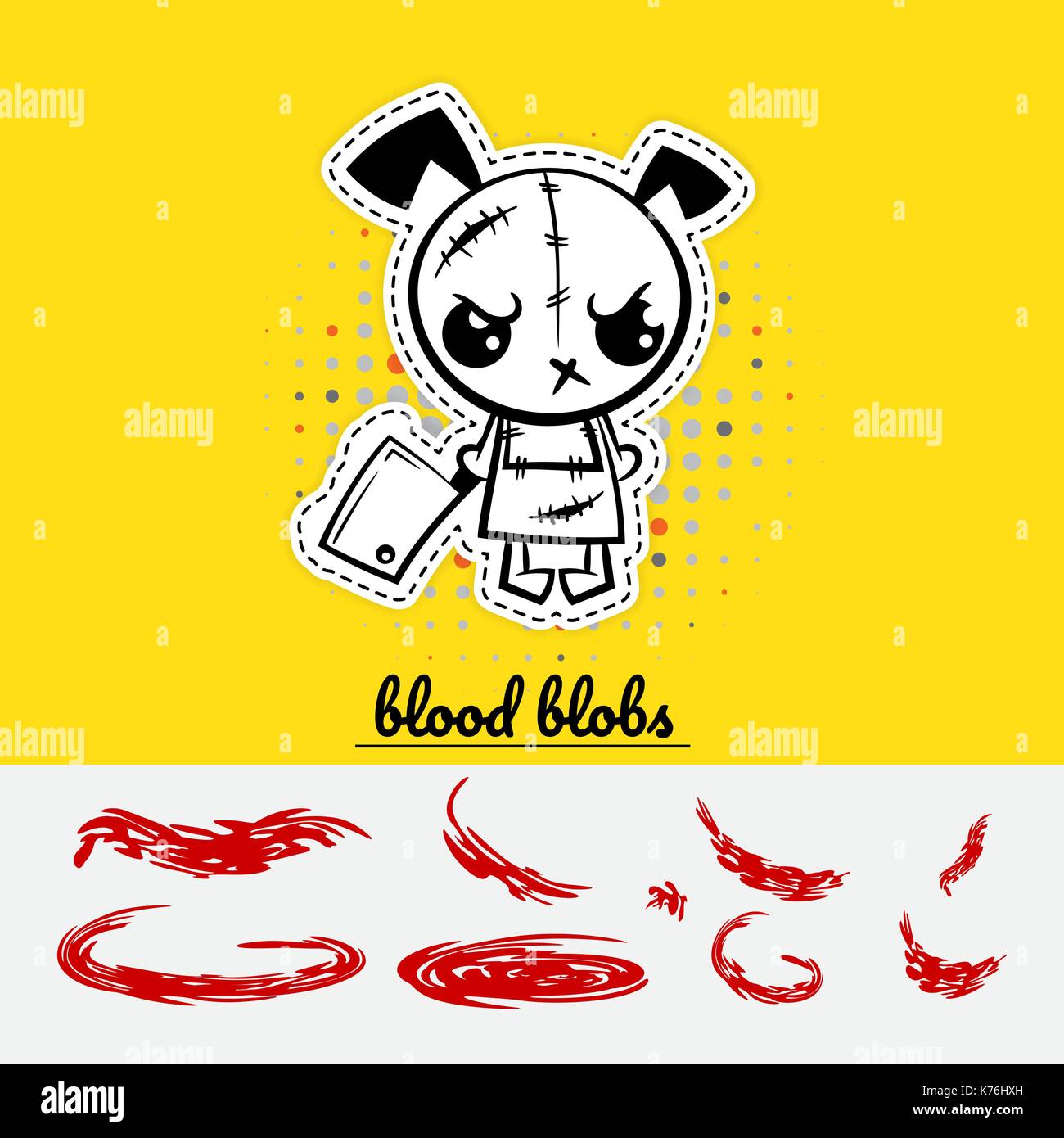 Halloween evil dog Stock Vector Image & Art - Alamy