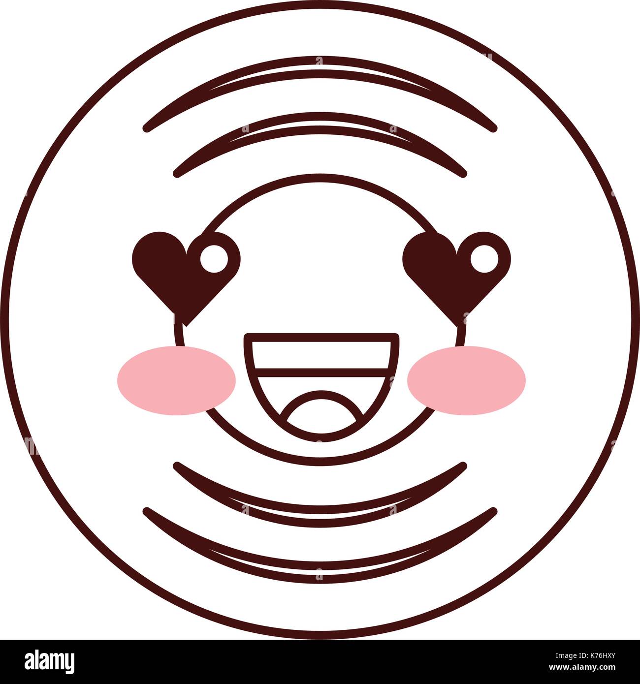kawaii music vinyl disk vintage cartoon Stock Vector Image & Art - Alamy