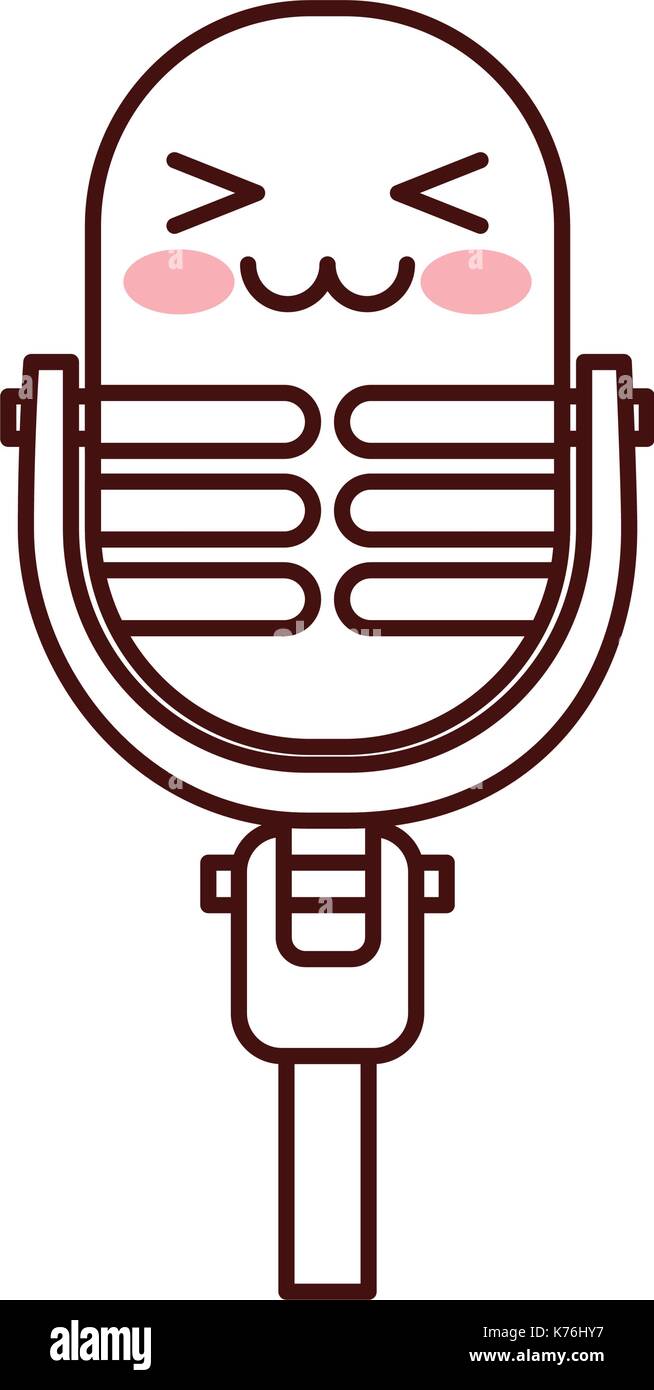 kawaii microphone sound music equipment Stock Vector Image & Art - Alamy