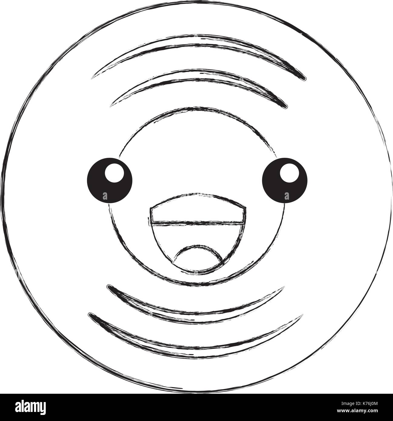kawaii music vinyl disk vintage cartoon Stock Vector Image & Art - Alamy