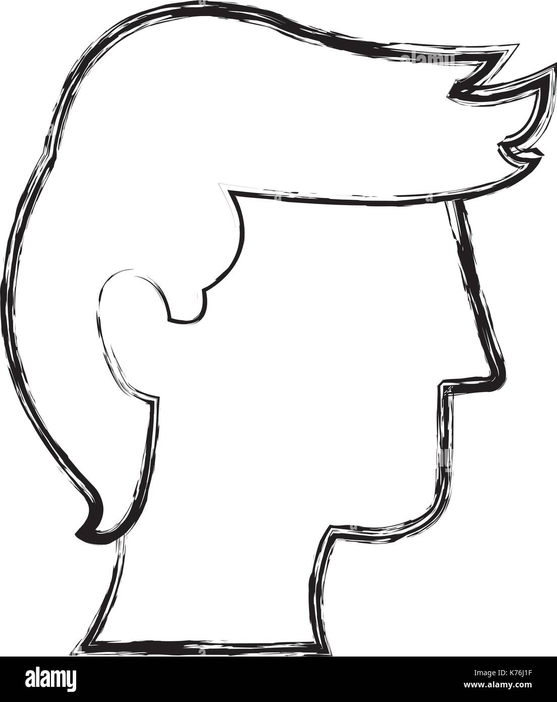 head profile of man icon Stock Vector Image & Art - Alamy