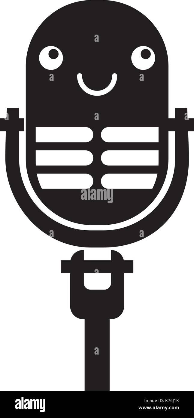 kawaii microphone sound music equipment Stock Vector Image & Art - Alamy
