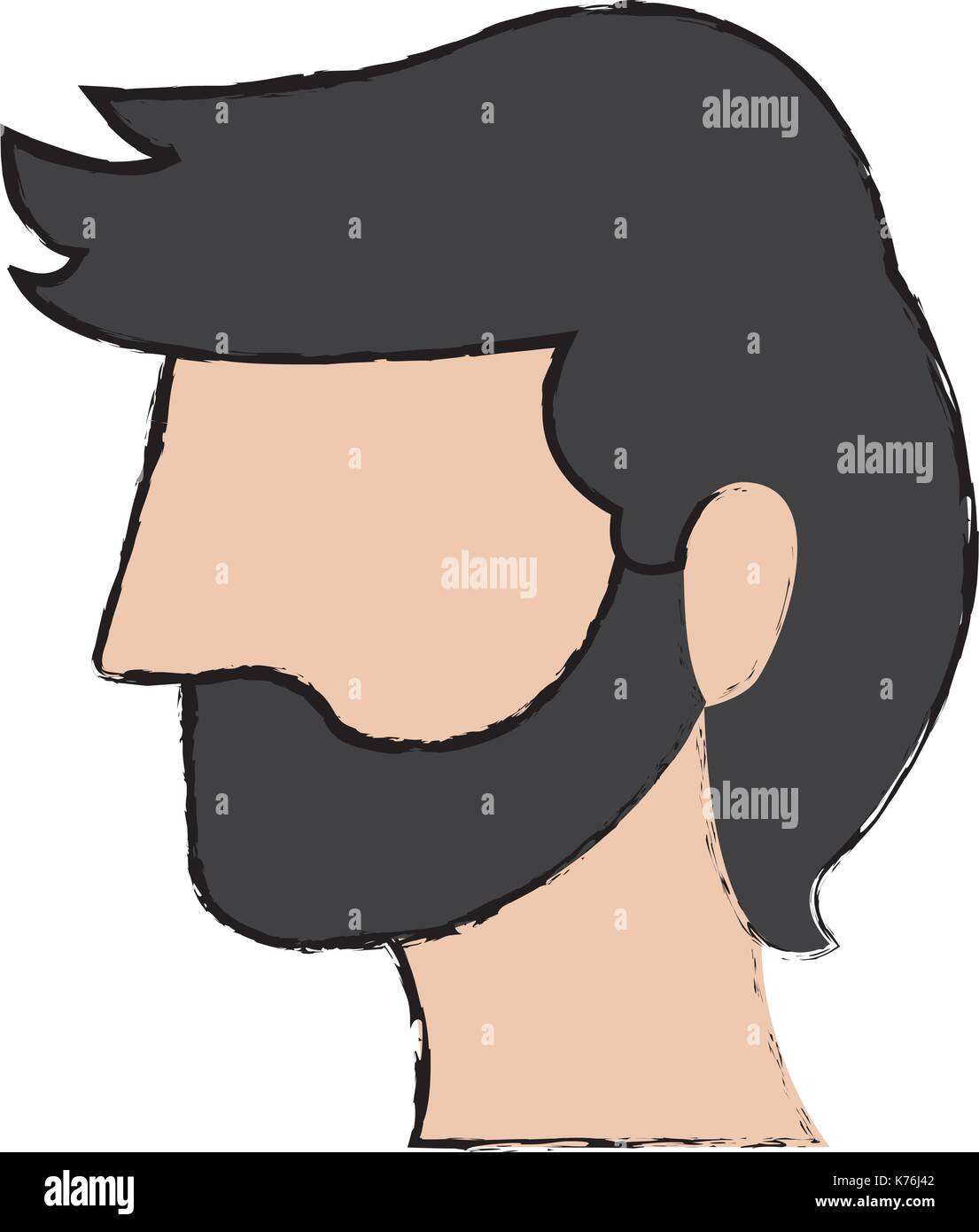 head profile of man icon Stock Vector Image & Art - Alamy