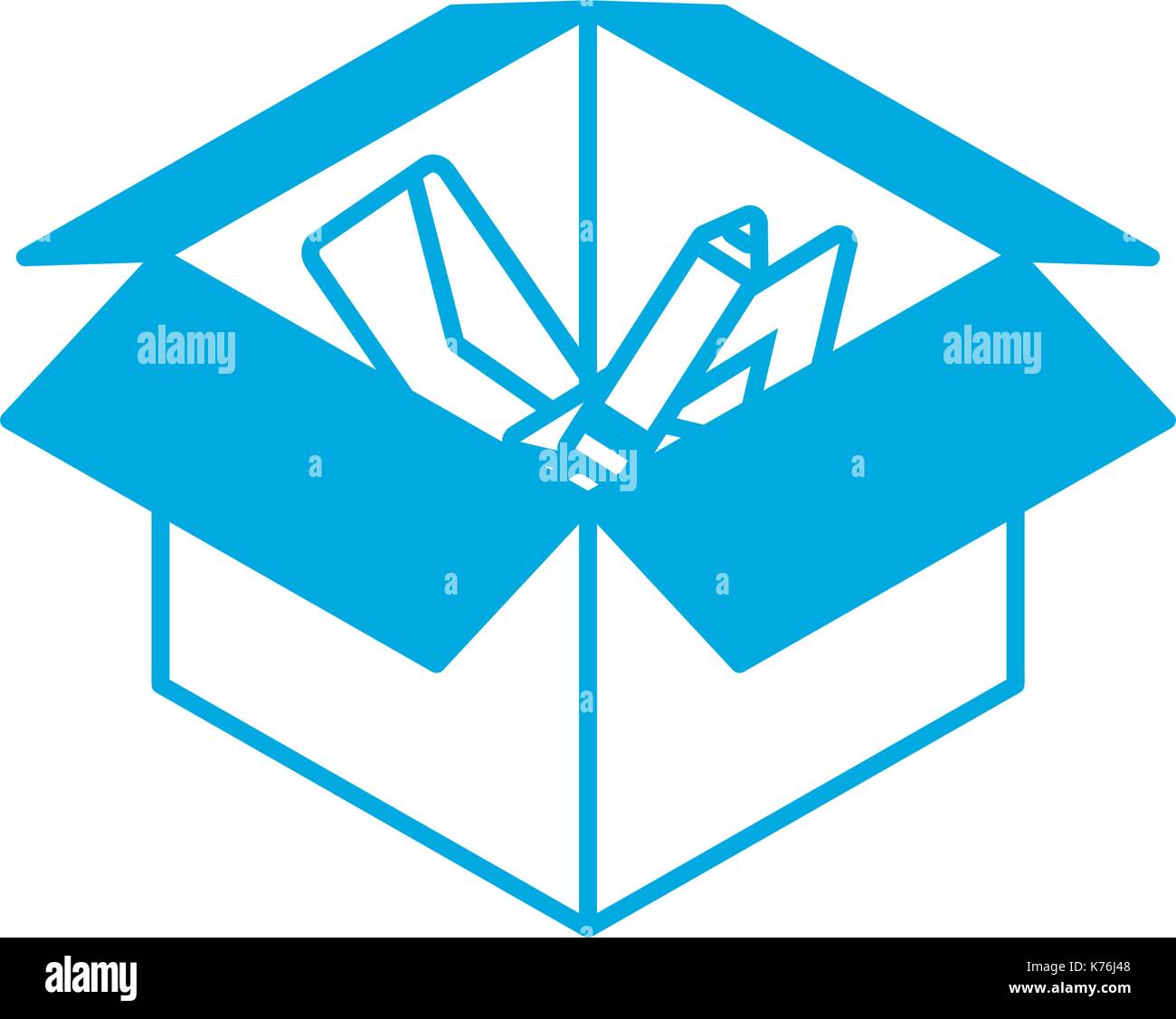 carton box icon Stock Vector Image & Art - Alamy