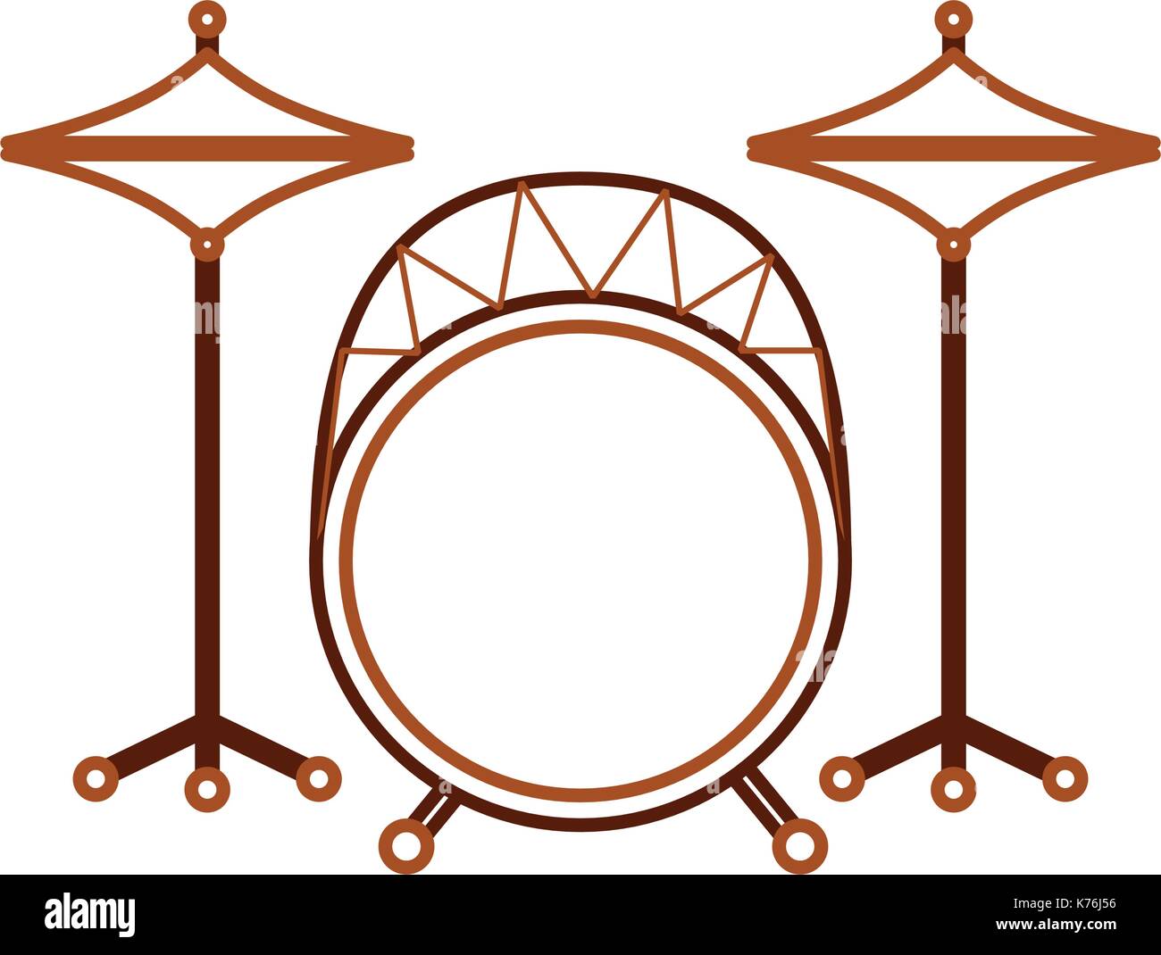 Battery instrument musical icon Cut Out Stock Images & Pictures - Alamy