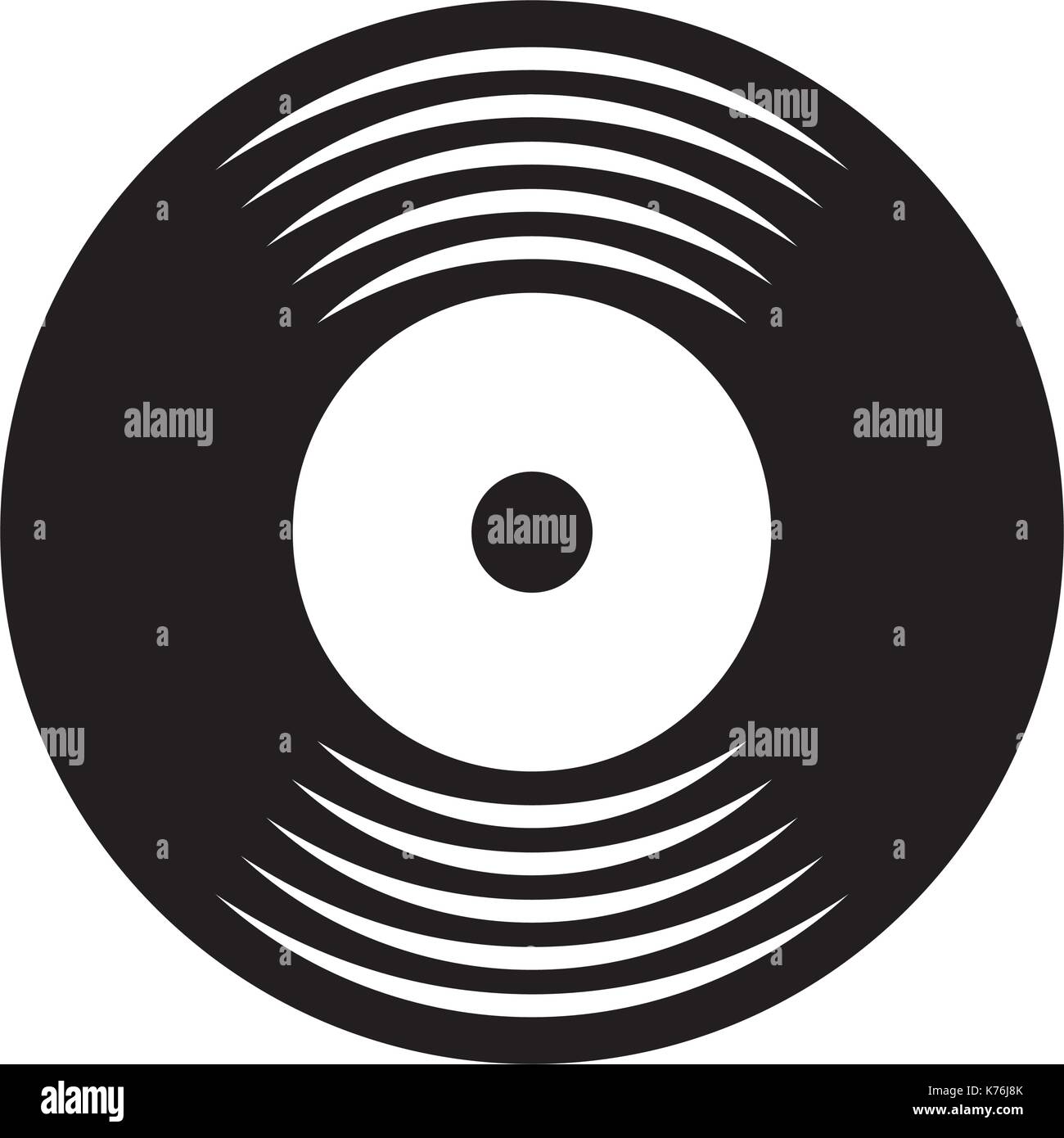 music vinyl disk vintage cartoon Stock Vector Image & Art - Alamy