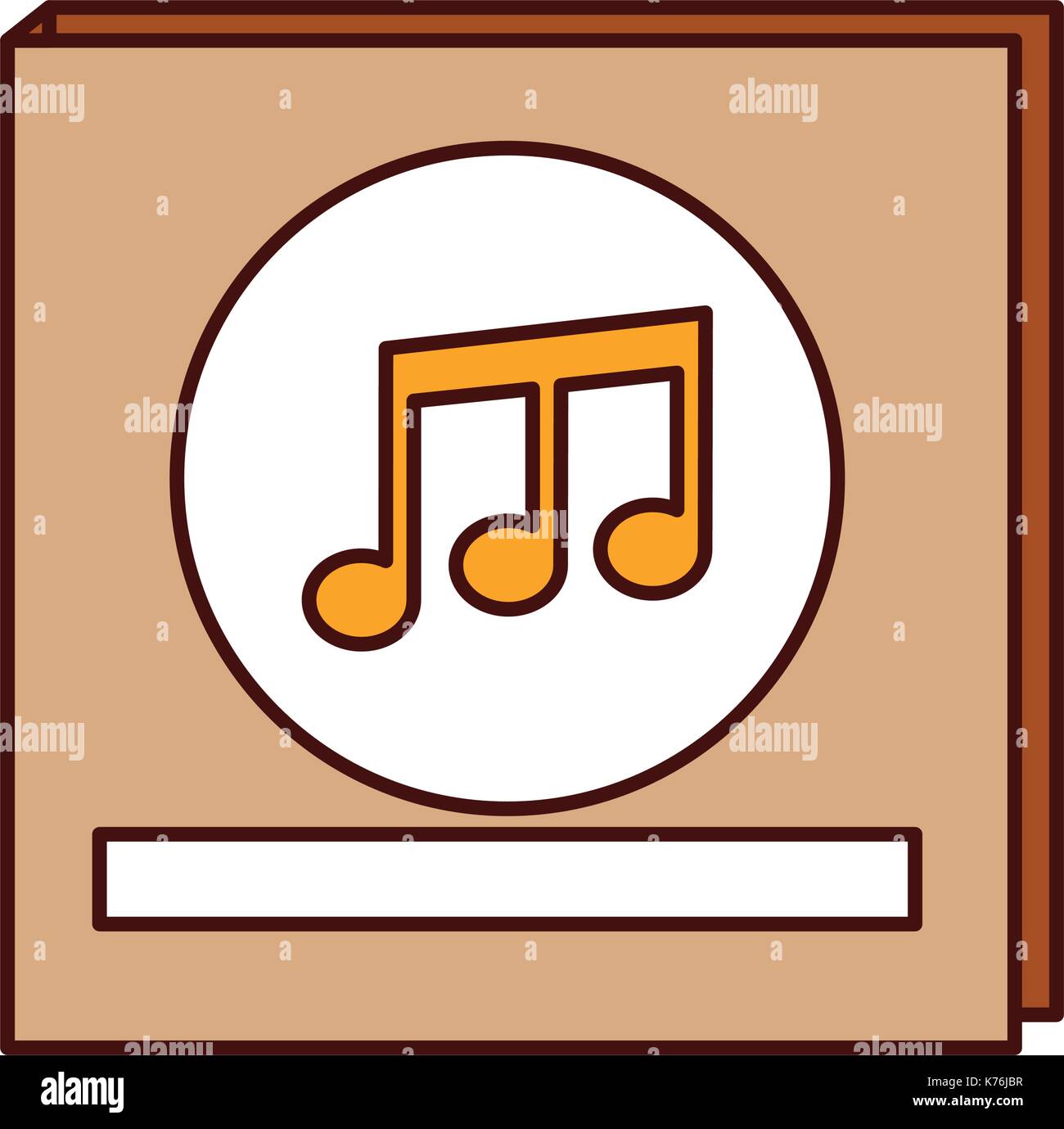 envelope for music album note musical flat design Stock Vector Image ...