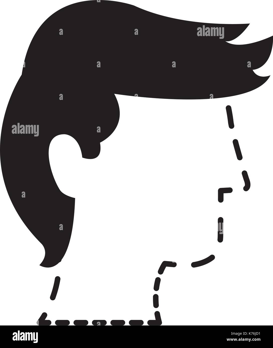 head profile of man icon Stock Vector Image & Art - Alamy