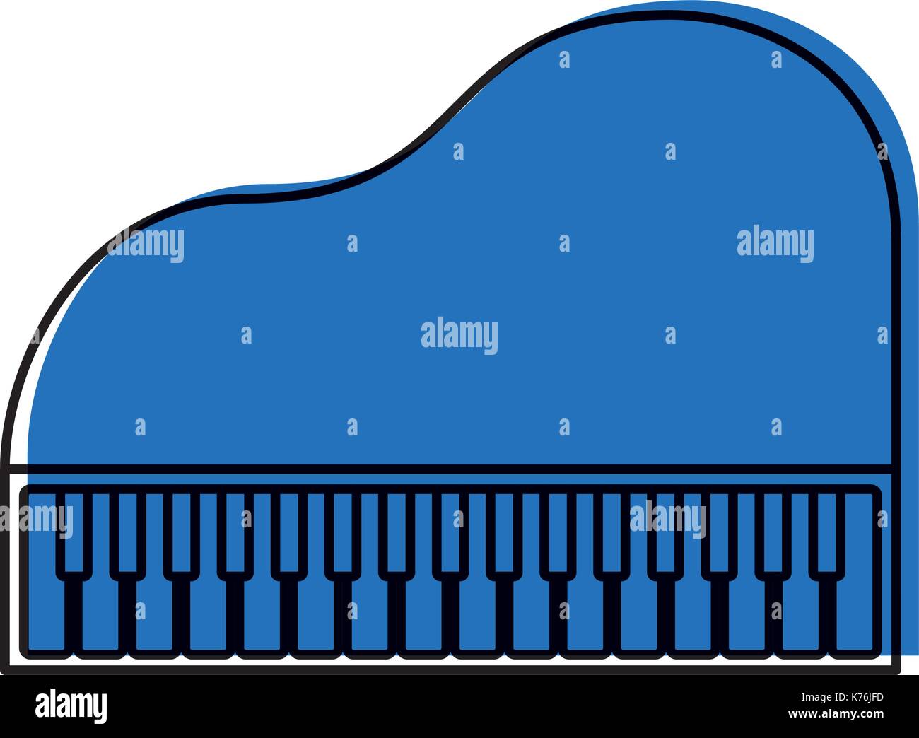 piano music instrument classic cartoon Stock Vector Image & Art - Alamy