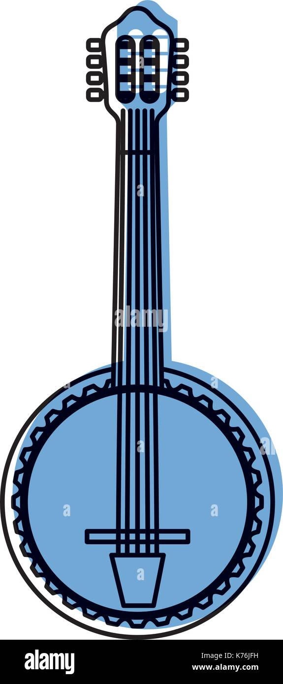 banjo jazz instrument musical festival celebration Stock Vector Image ...