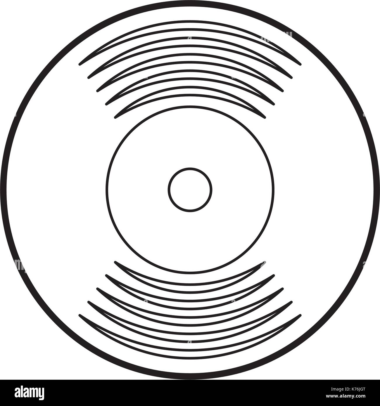 music vinyl disk vintage cartoon Stock Vector Image & Art - Alamy